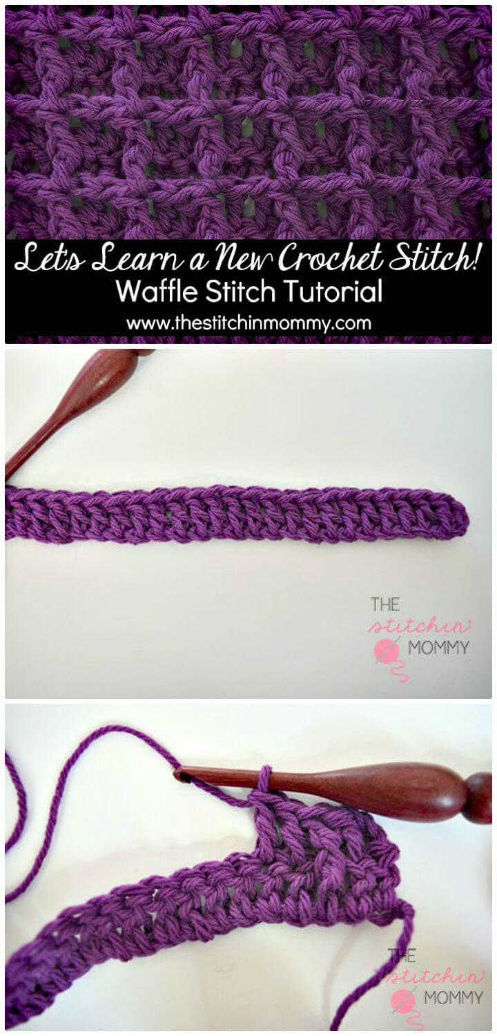15 Free Crochet Waffle Stitch Patterns ⋆ DIY Crafts