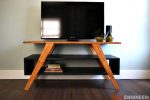42 DIY TV Stand Plans That Are Easy To Build & Cheap - DIY Crafts