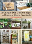 12 Homemade DIY Garden Signs to Make - DIY Crafts