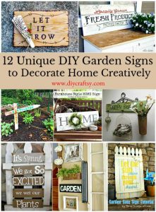 12 Homemade DIY Garden Signs to Make - DIY Crafts