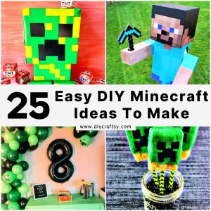 25 Minecraft Crafts for Kids (Art and Craft Ideas)