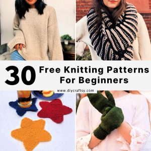 30 Free Knitting Patterns for Beginners (Easy Download)