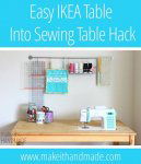 25 Homemade DIY Sewing Table Plans and Ideas