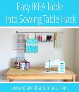 25 Homemade DIY Sewing Table Plans and Ideas