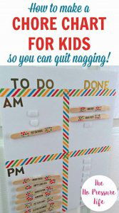 50 Homemade DIY Chore Chart Ideas for Kids - DIY Crafts