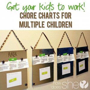 50 Homemade DIY Chore Chart Ideas for Kids - DIY Crafts