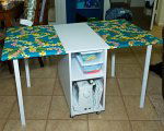 25 Homemade DIY Sewing Table Plans and Ideas