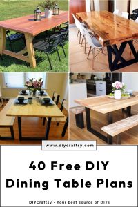 40 Free DIY Dining Table Plans You Can Build