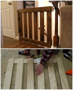 40 Cheap DIY Baby Gate Plans and Ideas - DIY Crafts