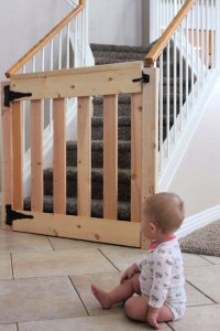 40 Cheap DIY Baby Gate Plans and Ideas - DIY Crafts