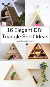 16 DIY Triangle Shelf Ideas (How to Make Triangle Shelf)