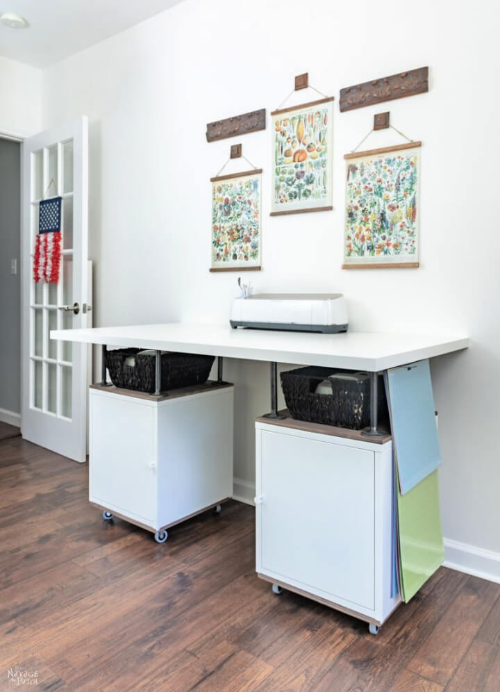 20 Free DIY Craft Table Ideas and Plans with Storage