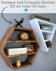 16 Elegant DIY Triangle Shelf Ideas - DIY Crafts