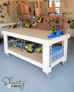 15 Free DIY Rolling Workbench Plans - DIY Crafts
