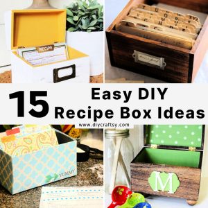 15 DIY Recipe Box Ideas and Plans (Make a Recipe Box)
