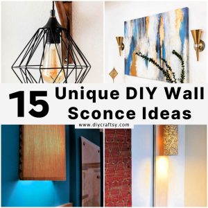 15 DIY Wall Sconce Ideas (How to Make Wall Sconces)