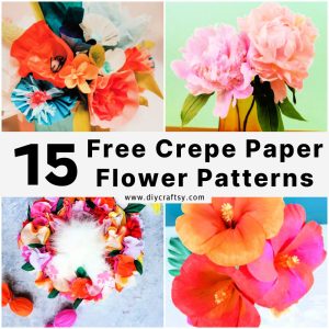 15 Free Patterns To Make Crepe Paper Flowers