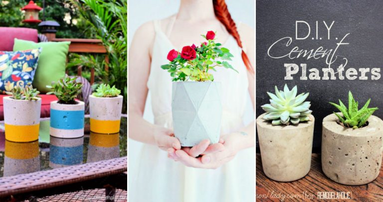 15 Simple DIY Concrete Bench Ideas To Make