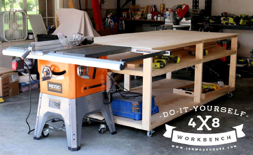 25 Free DIY Rolling Workbench Plans (How to Build)