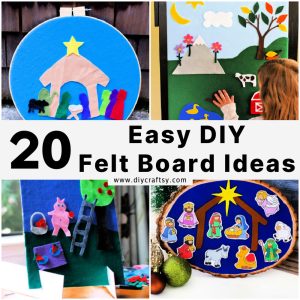 20 DIY Felt Board Ideas (How to Make a Feltboard)