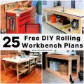 25 Free DIY Rolling Workbench Plans (How to Build)