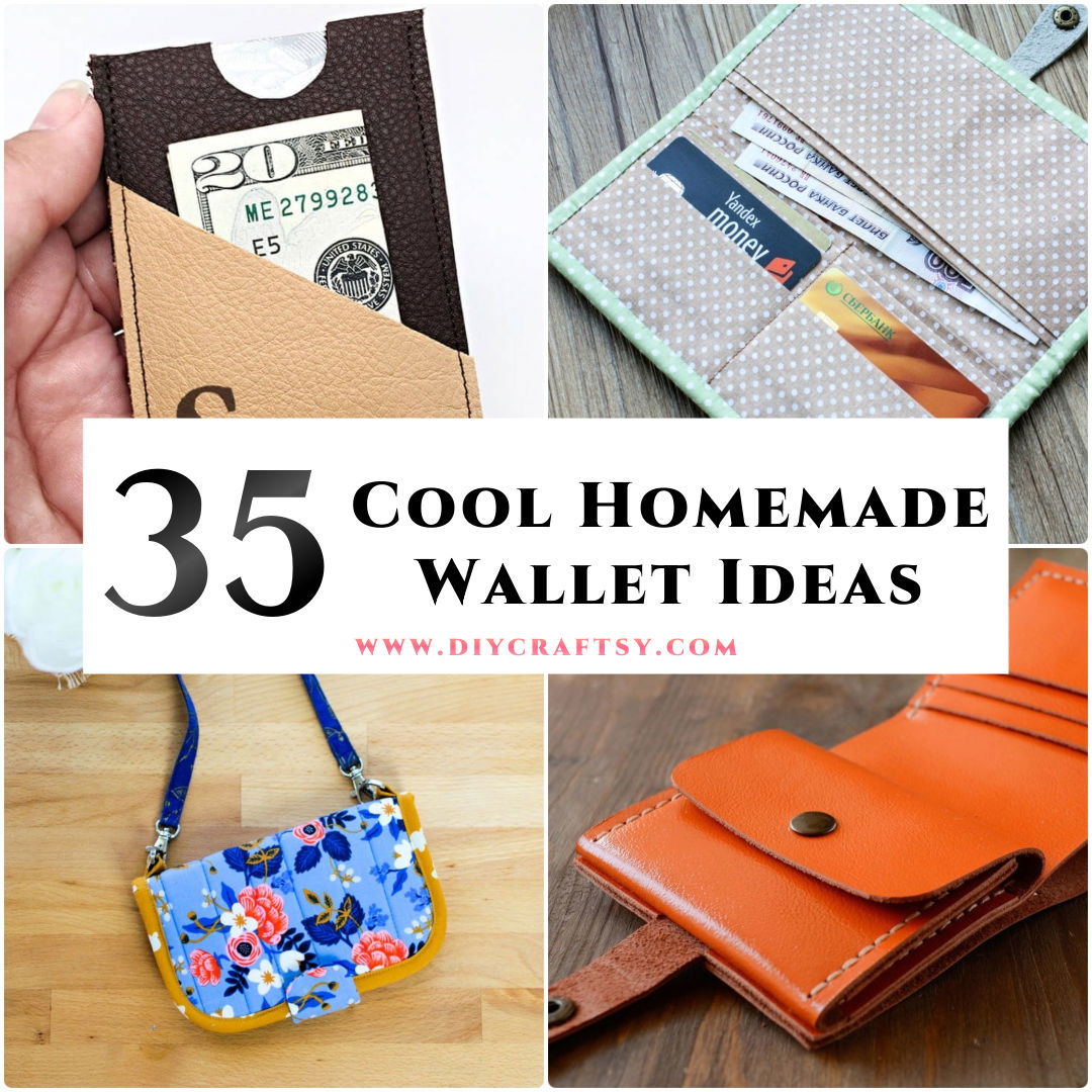 35 Homemade DIY Wallet Ideas To Make Your Own Wallets 35 Homemade DIY Wallet Ideas To Make Your Own Wallets