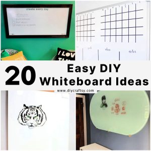 20 DIY Whiteboard Ideas (How to Make a Dry Erase Board)