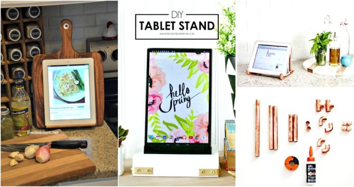 20 DIY Tablet Stand Ideas - DIY iPad Stand and Holder