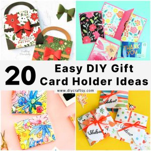 20 DIY Gift Card Holder Ideas (Free Printable Template)