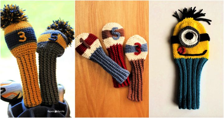 Crochet Golf Club Covers: 15 Free Crochet Patterns
