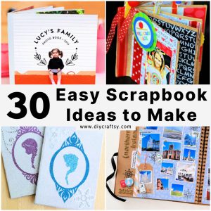 30 Easy Scrapbook Ideas for Beginners (Amazing Layouts)