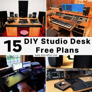 15 DIY Studio Desk Plans and Ideas (How to Build)