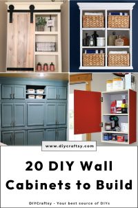 20 Cheap DIY Wall Cabinet Plans to Build Yourself