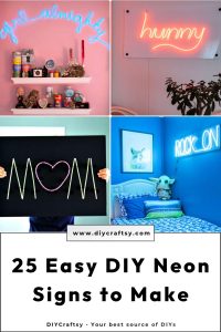 20 DIY Neon Sign Ideas to To Make Light up Signs