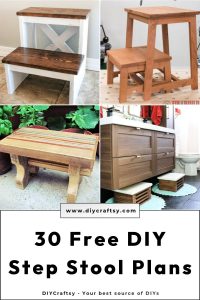 30 Free DIY Step Stool Plans for Every Need
