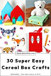 30 DIY Cereal Box Crafts and Projects to Do