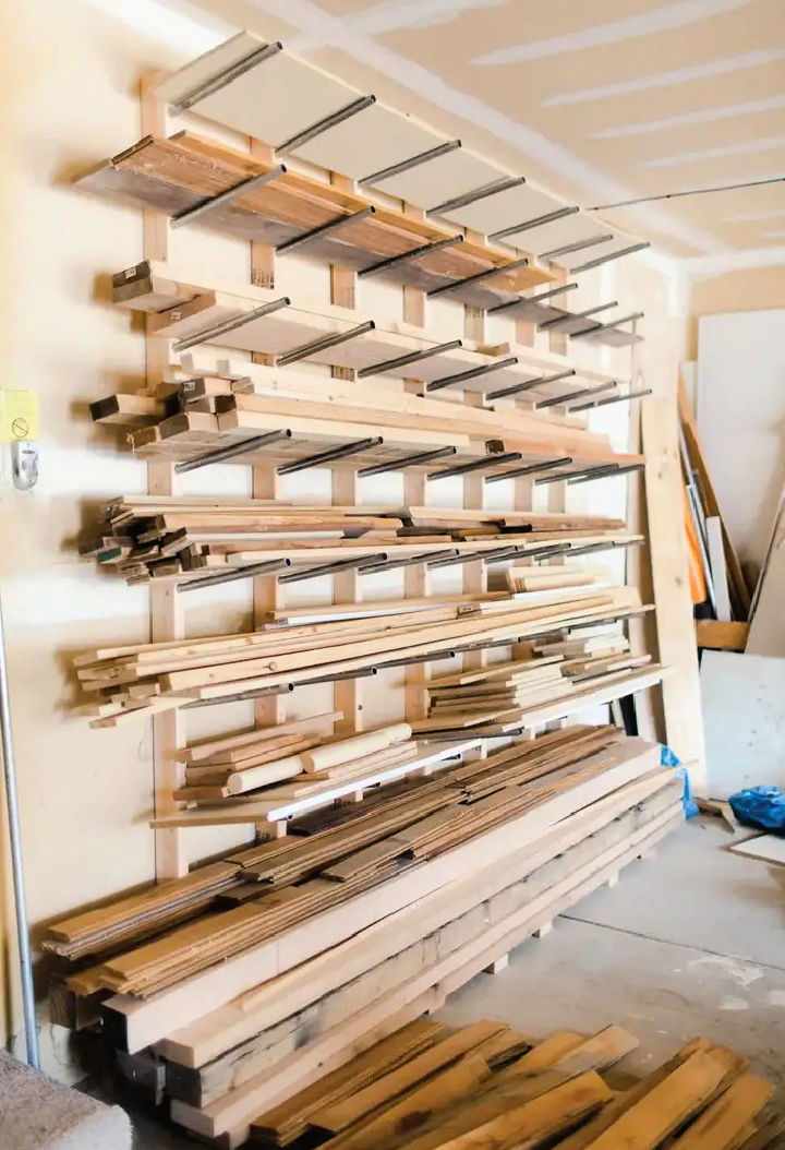 15 DIY Lumber Rack Ideas For Efficient Storage 15 DIY Lumber Rack Ideas For Efficient Storage