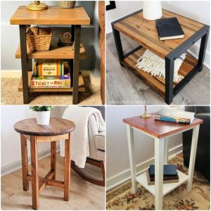 25 Free DIY End Table Plans and Ideas - DIY Crafts