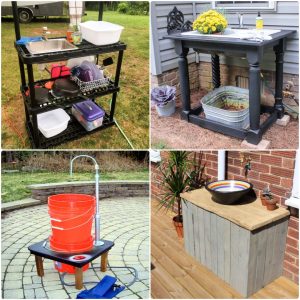 25 DIY Outdoor Sink Ideas for Garden and Utility Needs