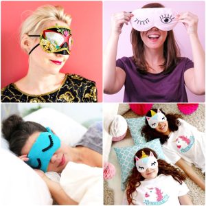 30 DIY Sleep Mask Ideas to Get Better Sleep - DIY Crafts