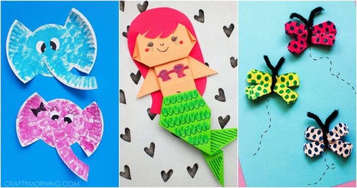 15 Easy 3D Paper Crafts for Kids (3D Paper Art Ideas)
