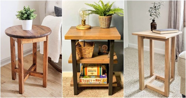 25 Free DIY Sofa Table Plans or Behind the Couch Table