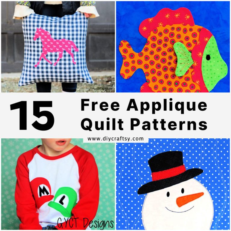 15 Free Applique Quilt Patterns for Beginners
