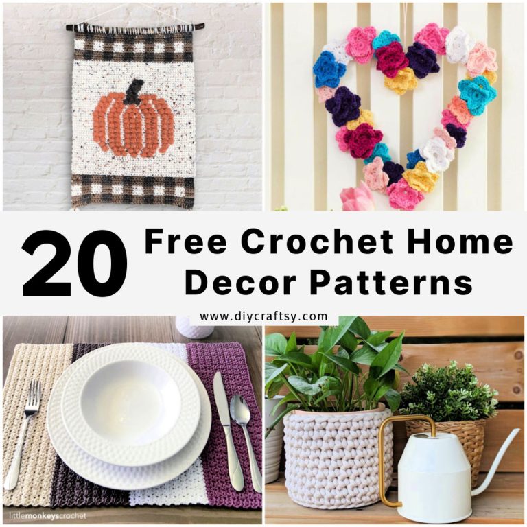 20 Free Crochet Home Decor Patterns and Ideas