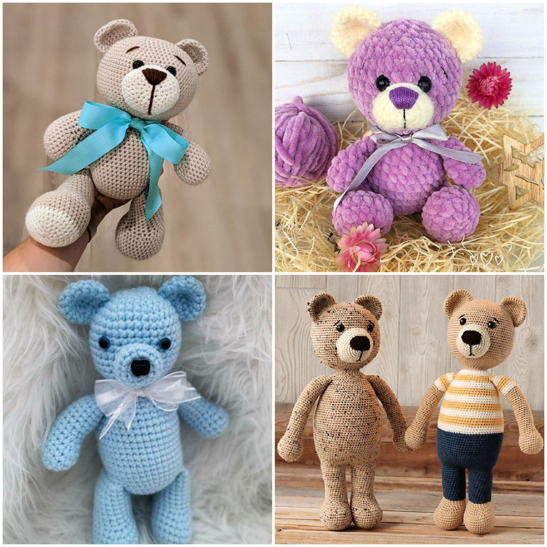 Crochet Teddy Bear Pattern (25 Free Amigurumi Patterns)