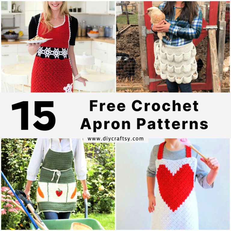 15 Free Crochet Apron Patterns (Easy PDF Pattern)