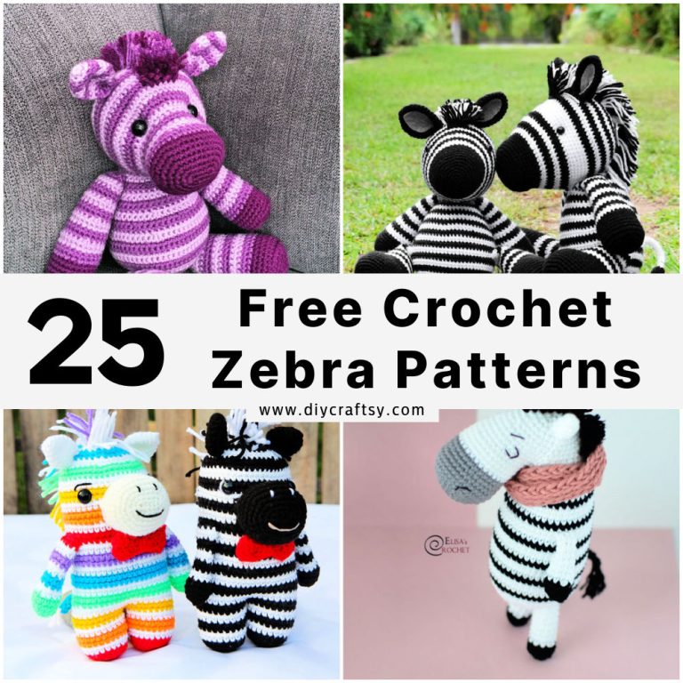 25 Free Crochet Zebra Patterns (Amigurumi Pattern)
