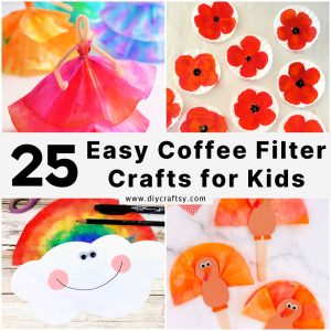 25 Easy Coffee Filter Crafts and Art Projects
