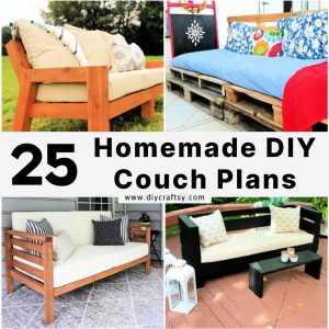 25 Homemade DIY Couch Plans (How to Build a Sofa)