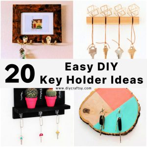 20 Easy DIY Key Holder Ideas for Wall